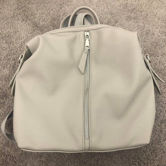 Bags | Stylish Gray Mini Backpack | Poshmark
